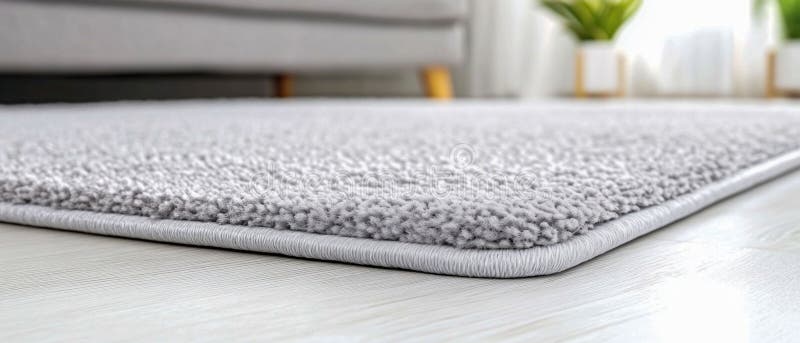 Light Gray Carpet in Bright Interior Stock Illustration - Illustration ...