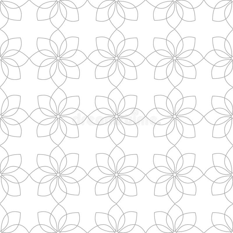 Light Gray Geometric Print. Seamless Pattern Stock Vector ...