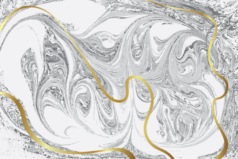 Light Gray and Gold Marble Vector Background Stock Vector ...