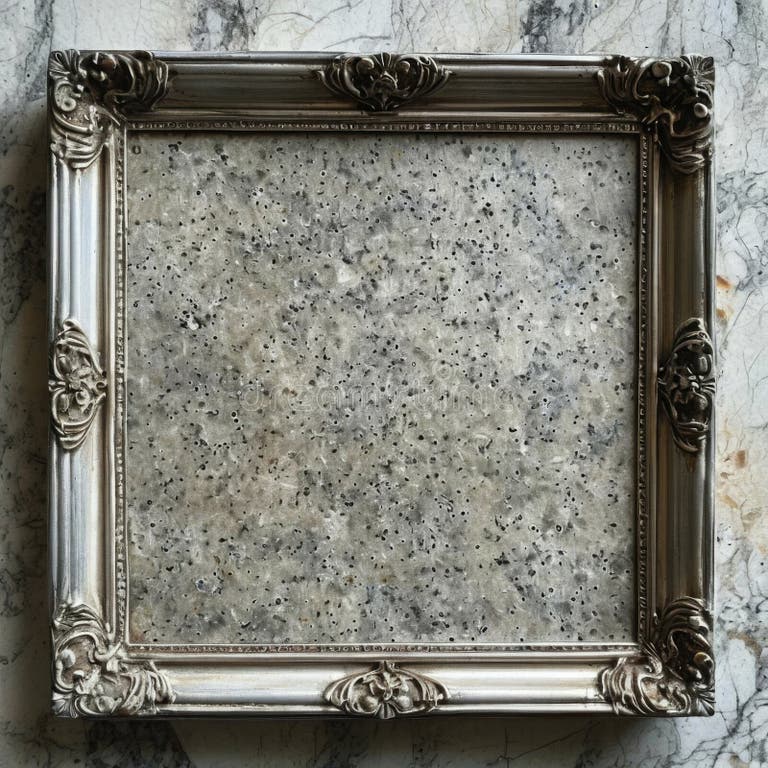 Silver Granite with Platinum Frame Stock Illustration - Illustration of ...
