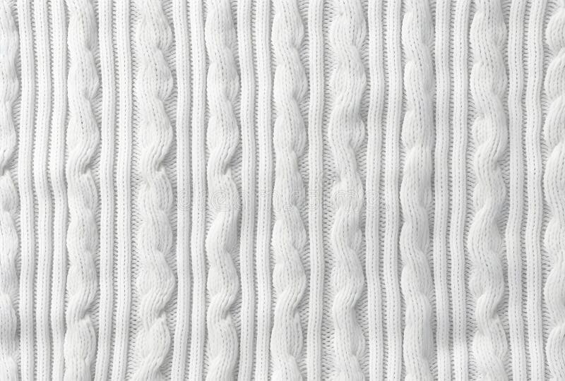 White Knitted Fabric Texture Seamless Background Stock Illustration ...