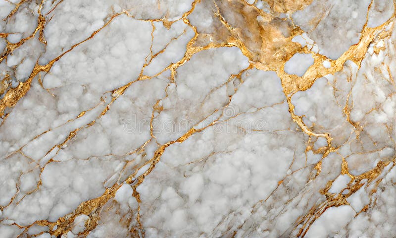 Light Gray Marble Texture with Golden Lines. Closeup of Gray Marble ...
