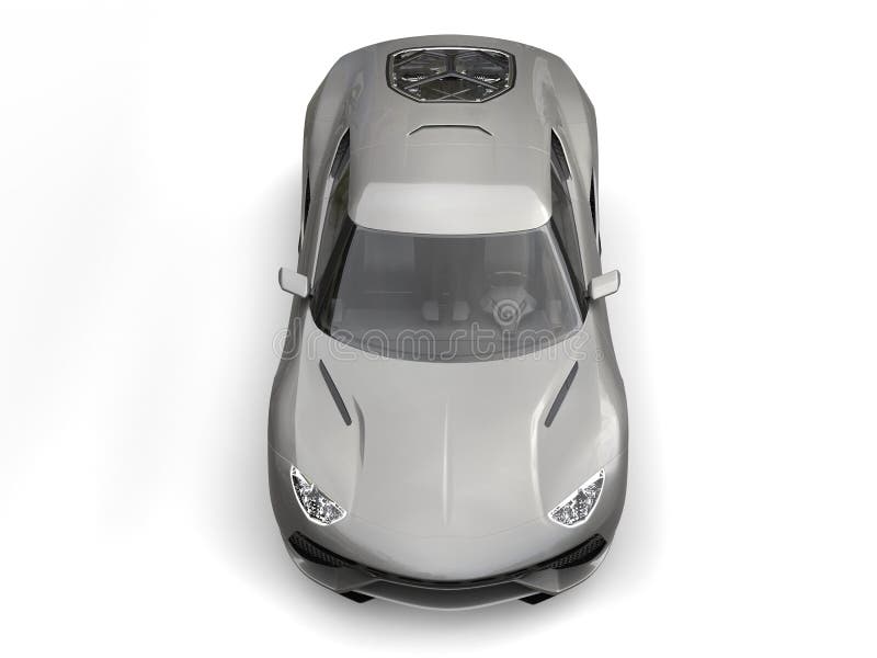 Light Gray Metallic Super Sports Car Stock Photo - Image of metallic ...
