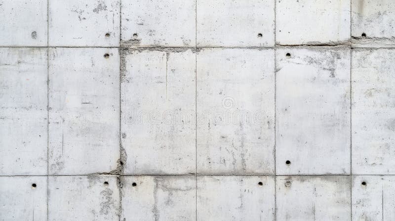 A Light Gray, Slightly Worn Concrete Wall with a Subtle Grid Pattern ...