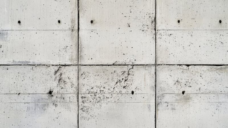 A Light Gray, Slightly Worn Concrete Wall with a Subtle Grid Pattern ...
