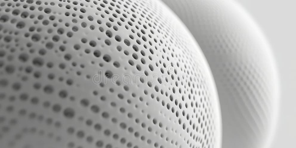 Light Gray Spherical Carbon Textures with Subtle, Intricate Patterns. a ...
