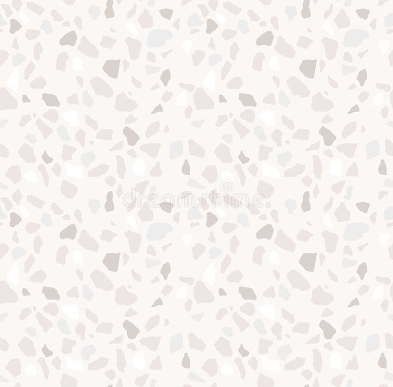 Gray Terrazzo Vector Seamless Pattern. Modern Monochrome Tile Texture ...