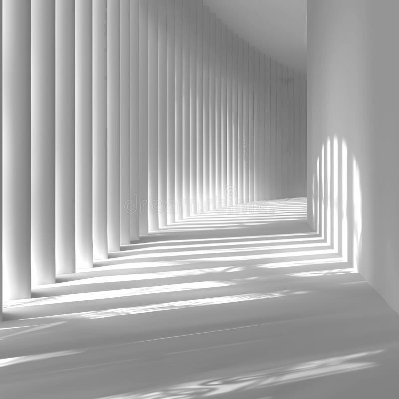 Light Gray To White, a Study in Minimal Elegance. Stock Illustration ...