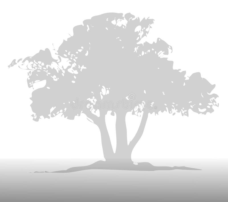 Light Gray Tree Background stock illustration. Illustration of simple ...