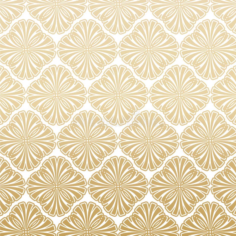 Simple Seamless Art Deco Pattern Background Stock Vector - Illustration ...