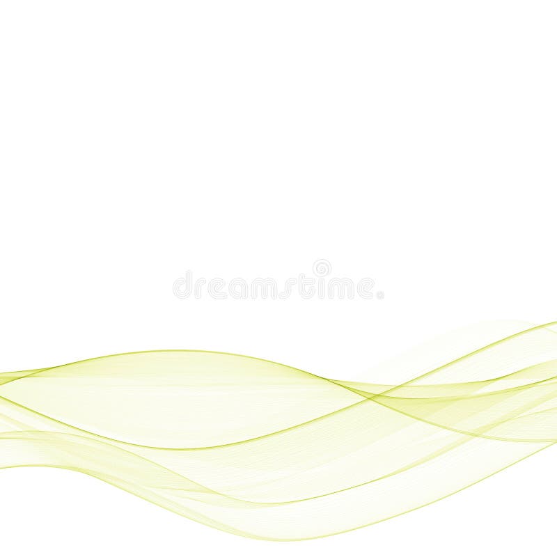 Light Green Abstract Wave. Vector Illustration. Template for Design ...