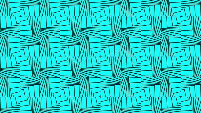 Light Green Background, Black Line Pattern Moving in an Interesting ...