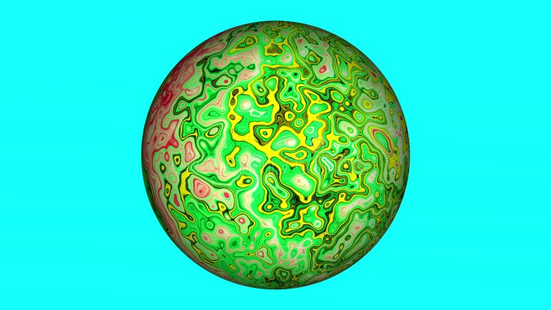 Light Green Background. with Colored Ball Patterns with Moving and ...