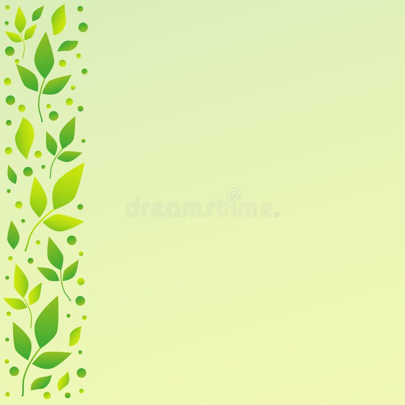 Light Green Background with Decorative Stripe on the Left Side with ...