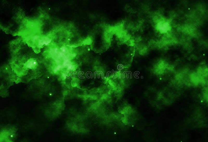 Light Green Cloudy Space of Night Sky with Cloud Plain Dark Cloud with ...