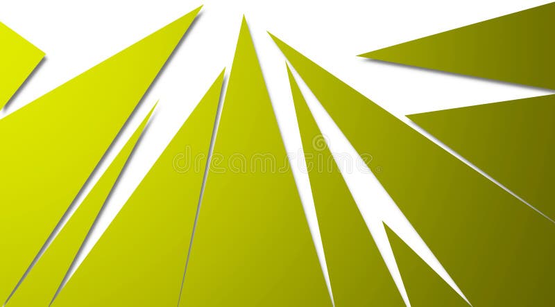 Light Green Colored Pointed Triangles Design On White Background 2 ...