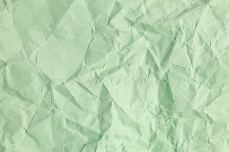 Light Green Crumpled Paper Texture Background Creative Designs Stock ...