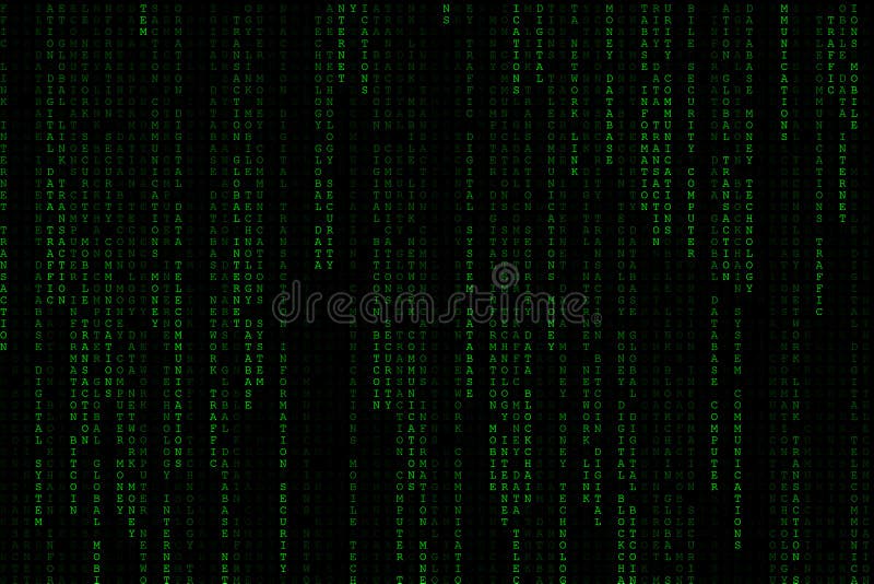Digital Text Wording Background Matrix Stock Illustrations – 15 Digital ...