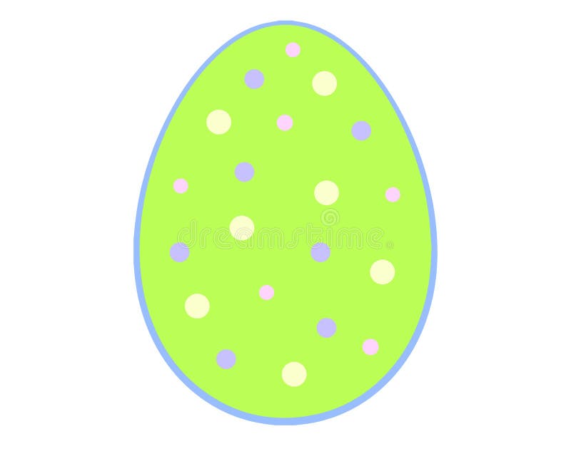 Light green Easter egg stock vector. Illustration of abstract - 142985191