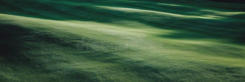Light Green Fairway with Subtle Undulations Under Even Lighting Stock ...
