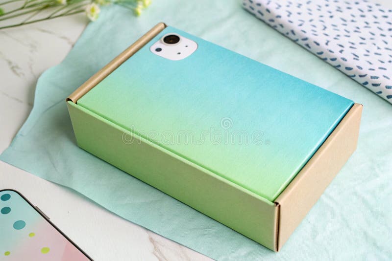 Light Green Gradation Soft Blue Cardboard Texture Stock Illustrations ...