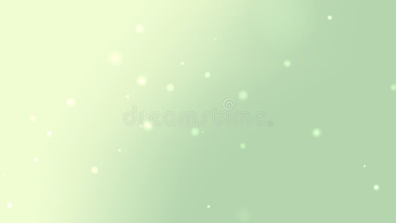 Soft Light Green Gradient Background with Floating Bokeh Glow Particles ...
