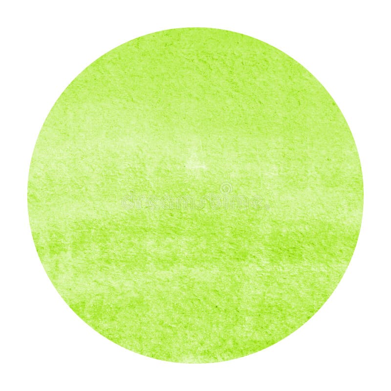 Hand Drawn Watercolor Light Green Circle Stock Vector - Illustration of ...