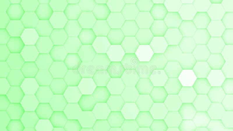 Light Green Hexagonal Grid Background Stock Illustration - Illustration of geometry, abstract ...