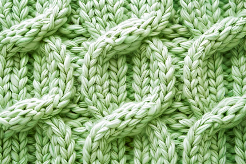Light Green Knitted Background. Knitting Pattern Stock Photo - Image of ...