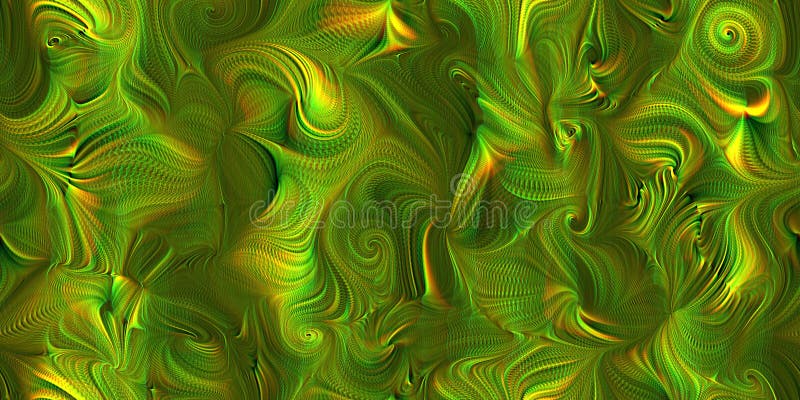 Light Green Mystic Twirls. Seamless Mysterious Dynamical Rotations ...