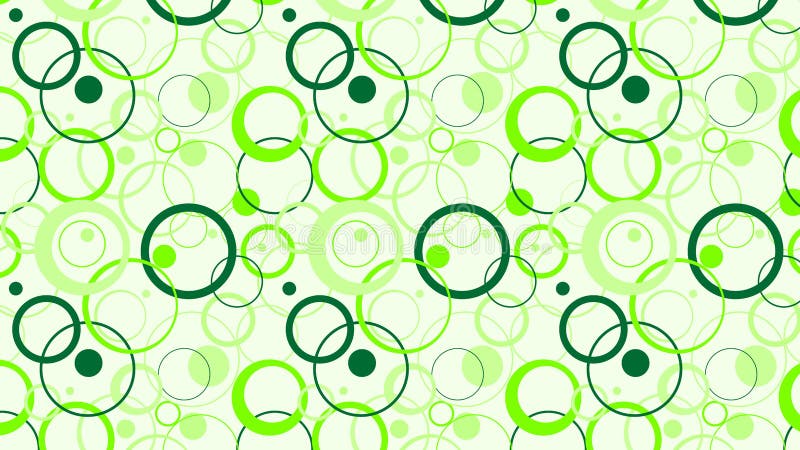 Light Green Overlapping Circles Pattern Background Stock Illustration ...
