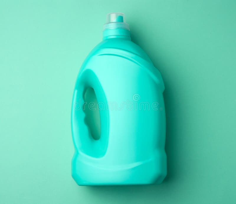 Light Green Plastic Bottle for Liquid Detergent Stock Photo - Image of ...