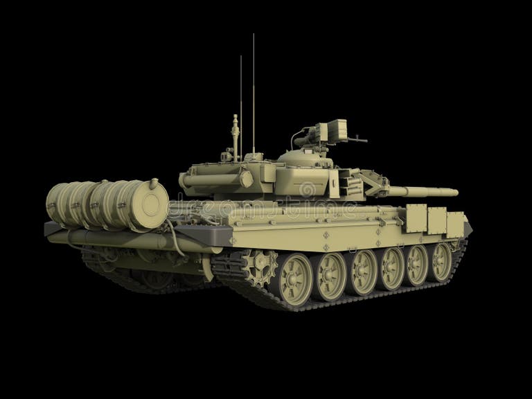 Light Green Powerful Modern Military Tank Stock Illustration ...
