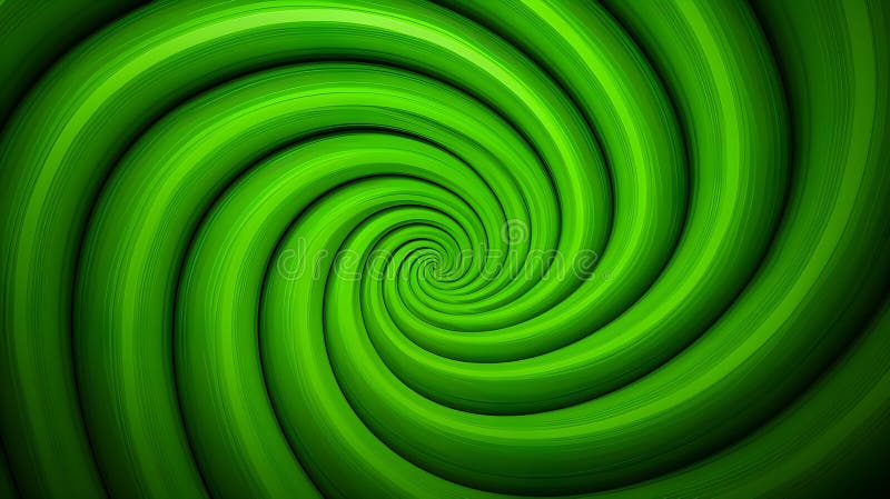Light Green Psychedelic Spiral Pattern. Hypnotic Abstract Background ...