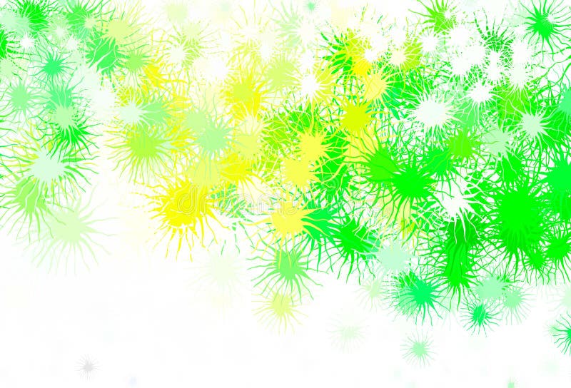 Light Green, Red Vector Texture with Abstract Forms Stock Vector ...