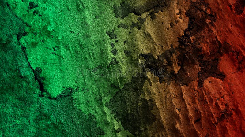 Light Green Ruby Red Color Mixture Effects Abstract Wall Textured ...