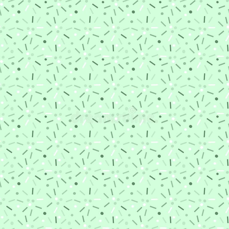 Light Green Seamless Pattern with Colored Confetti Stock Illustration ...