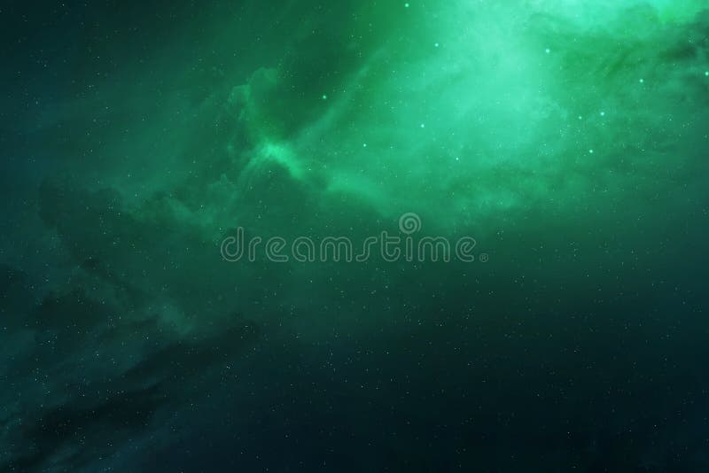 Green Space Color Texture Abstract Background,space Color in Galaxy in ...