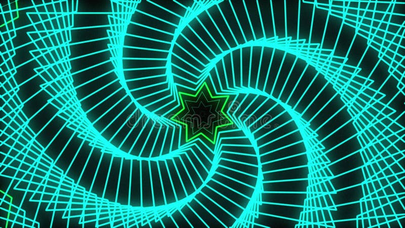 The Light Green Star Line Background Moves and Rotates To Form a ...