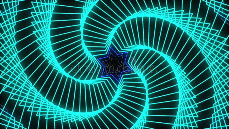 Light Green Star Line Background Rotating with Beautiful Pattern. Stock ...