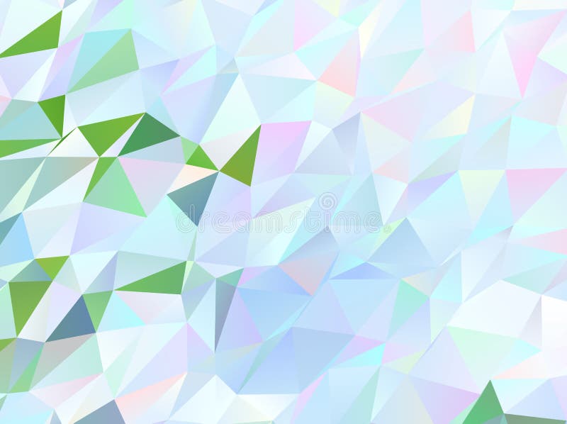 Light Green Triangle Mosaic Template. Modern Abstract Illustration with ...