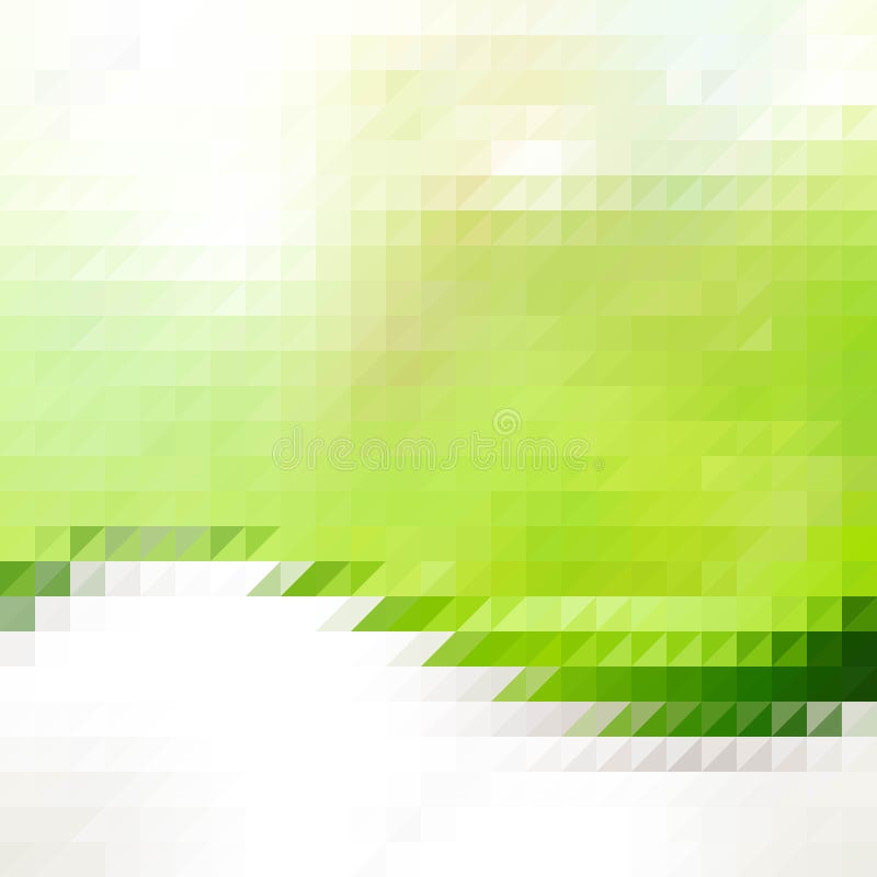 Light Green Triangular Background. Polygonal Style. Vector Template for Presentation. Abstract ...