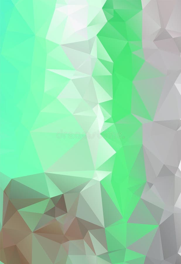 Light Green Vector Polygon Abstract Backdrop. Polygonal Abstract Vector ...