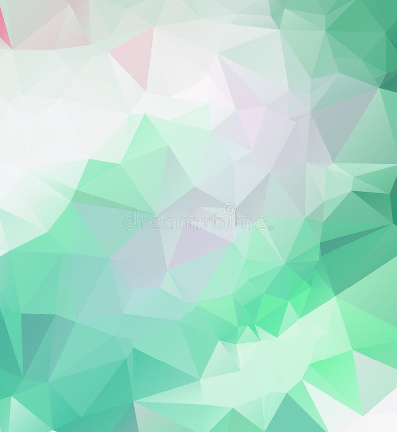 Light Green Vector Polygon Abstract Backdrop. Polygonal Abstract Vector ...