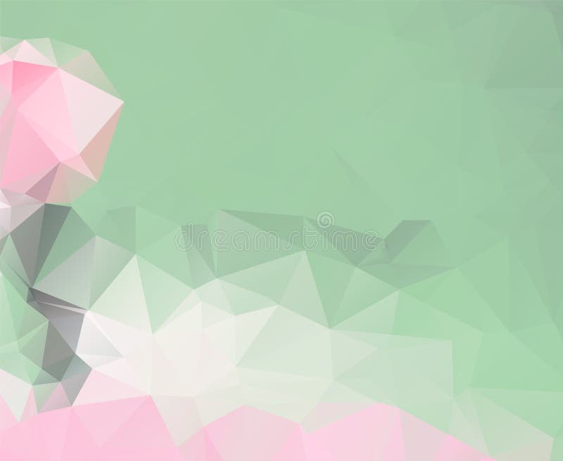 Light Green Vector Polygon Abstract Backdrop. Polygonal Abstract Vector ...