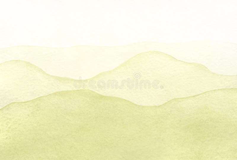 Light Green Watercolor Abstract Texture Background with Panoramic View ...