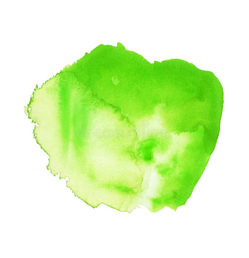 Light Green Watercolor Splat Stock Illustration - Illustration of green ...