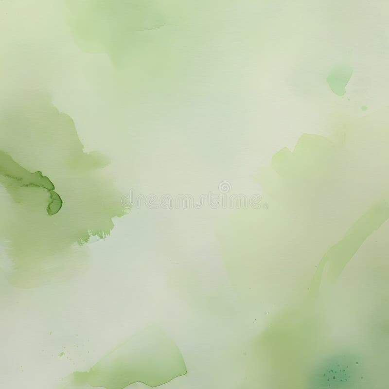 Light Green Watercolor Texture Background, Hand Painted Stock ...