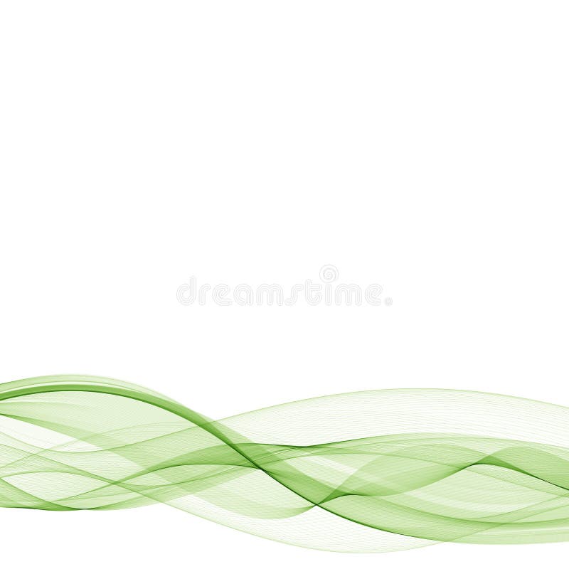 Light Green Wave. Layout for Advertising. Eps 10 Stock Vector ...