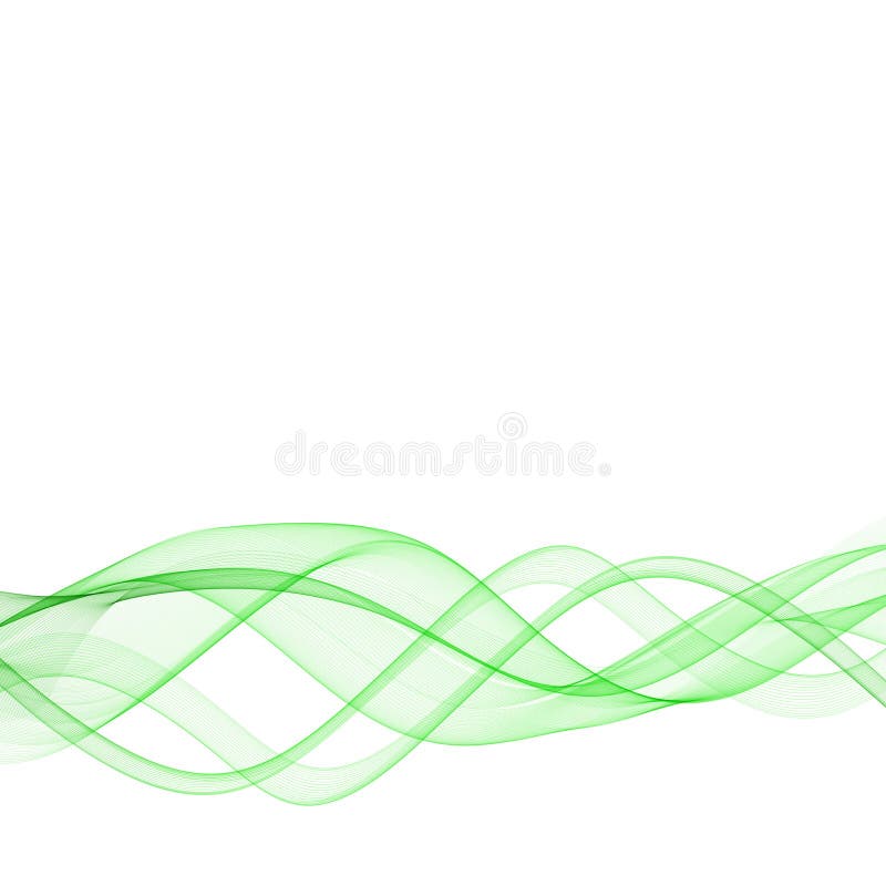 Light Green Wave. Layout for Advertising. Eps 10 Stock Vector ...